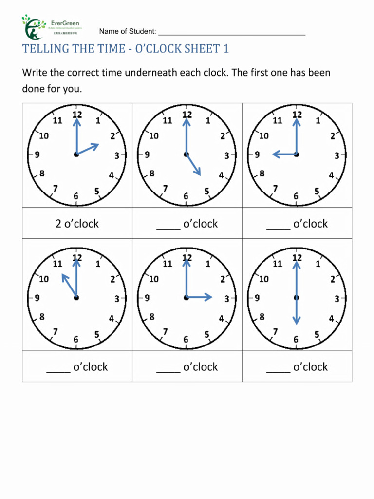 Oclock and Half Past | PDF