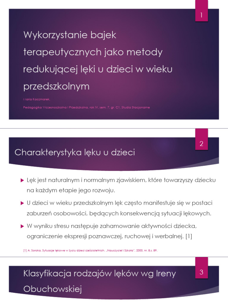 Wykorzystanie Bajek Terapeutycznych M. Kaczmarek | PDF