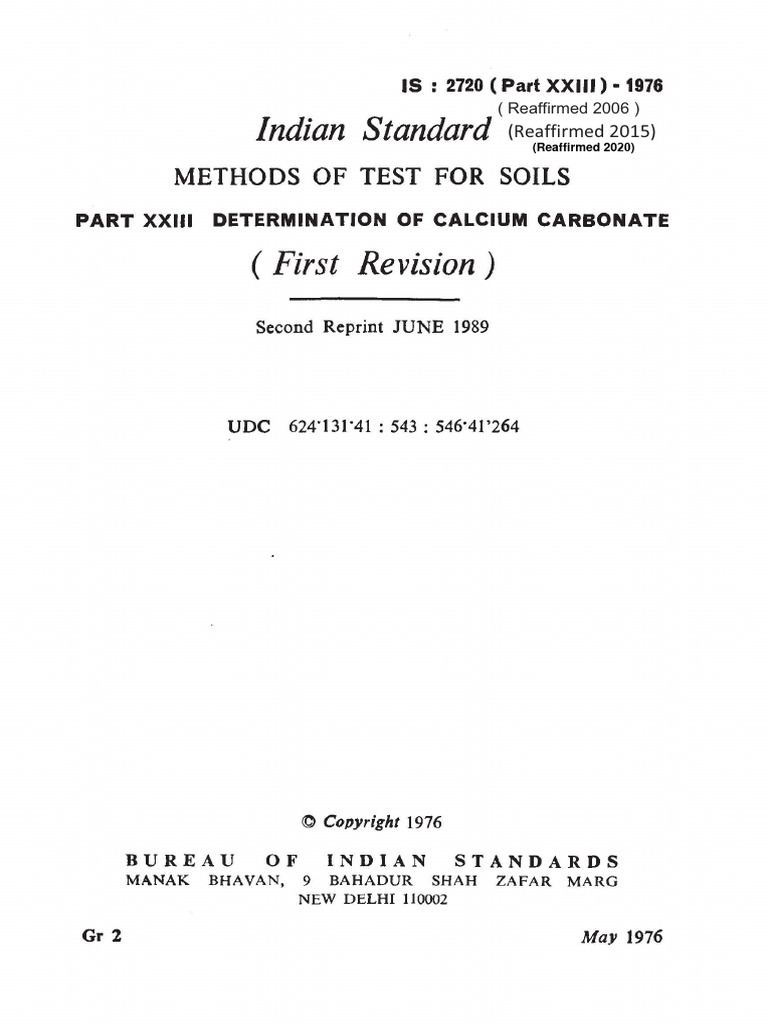 Calcium Carbonate Testing Method | PDF | Acid | Sodium Hydroxide