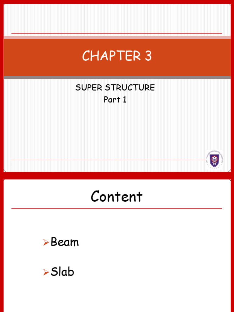 Chapter 3 Part 1 Superstructures | PDF | Beam (Structure) | Concrete