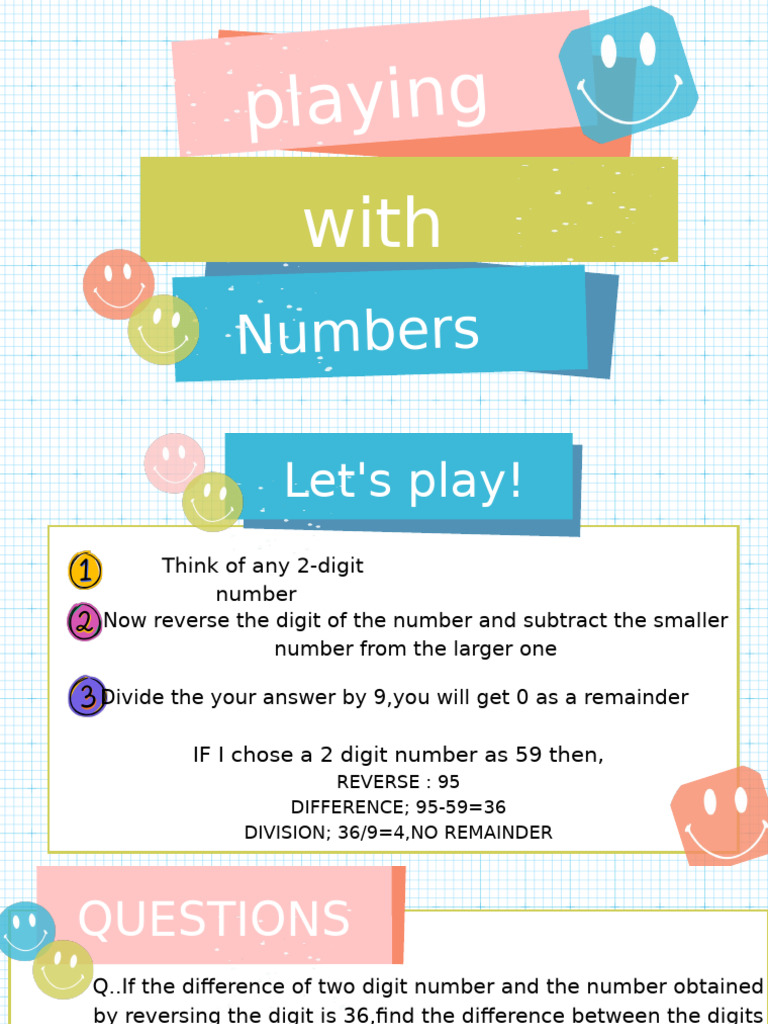Playing with numbers | PDF | Arithmetic | Mathematics