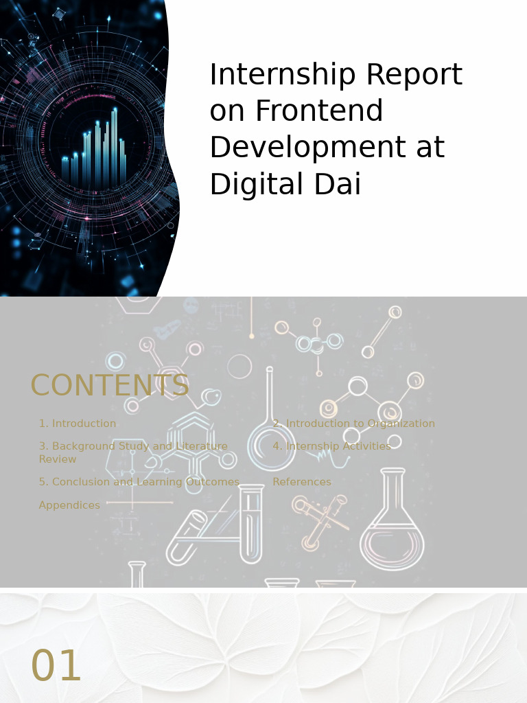 Internship Report On Frontend | PDF | Web Development | World Wide Web