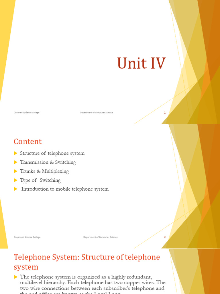 PPT-Unit IV_250410_115049 | PDF | Multiplexing | Computer Network