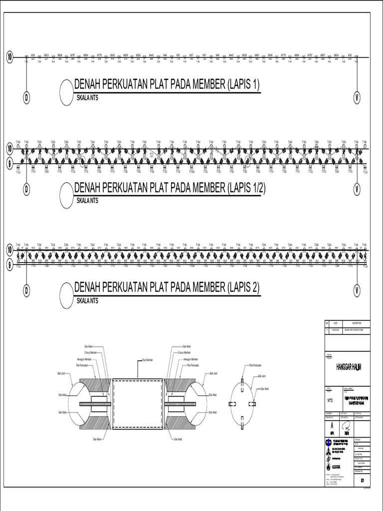 #Denah Pasang Plat Perkuatan | PDF