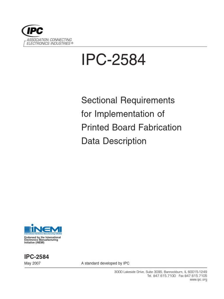 IPC-2584 eng | PDF | Xml | Xml Schema
