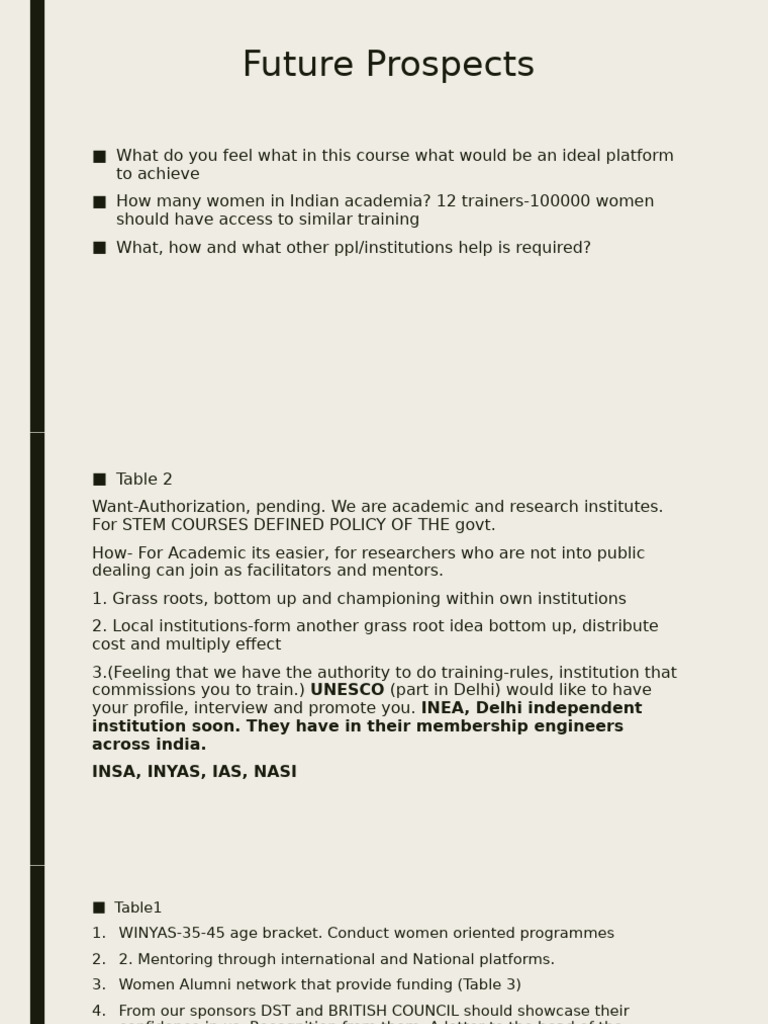 Future Prospects Pdf