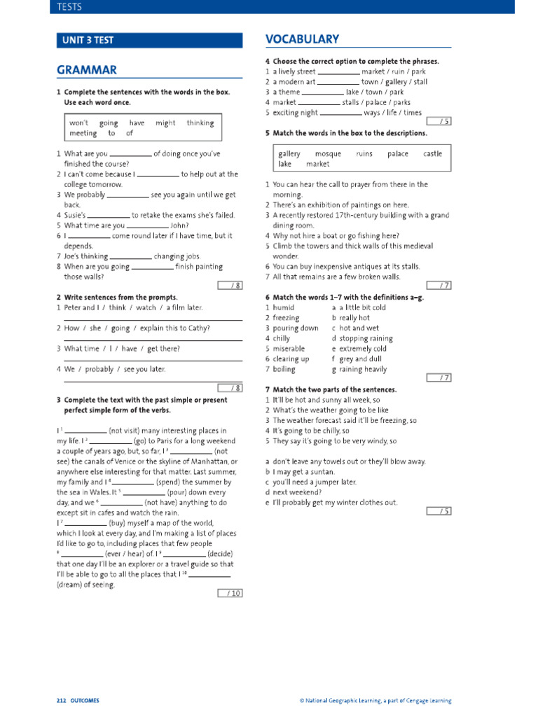 Unit 3 Test 2 | PDF