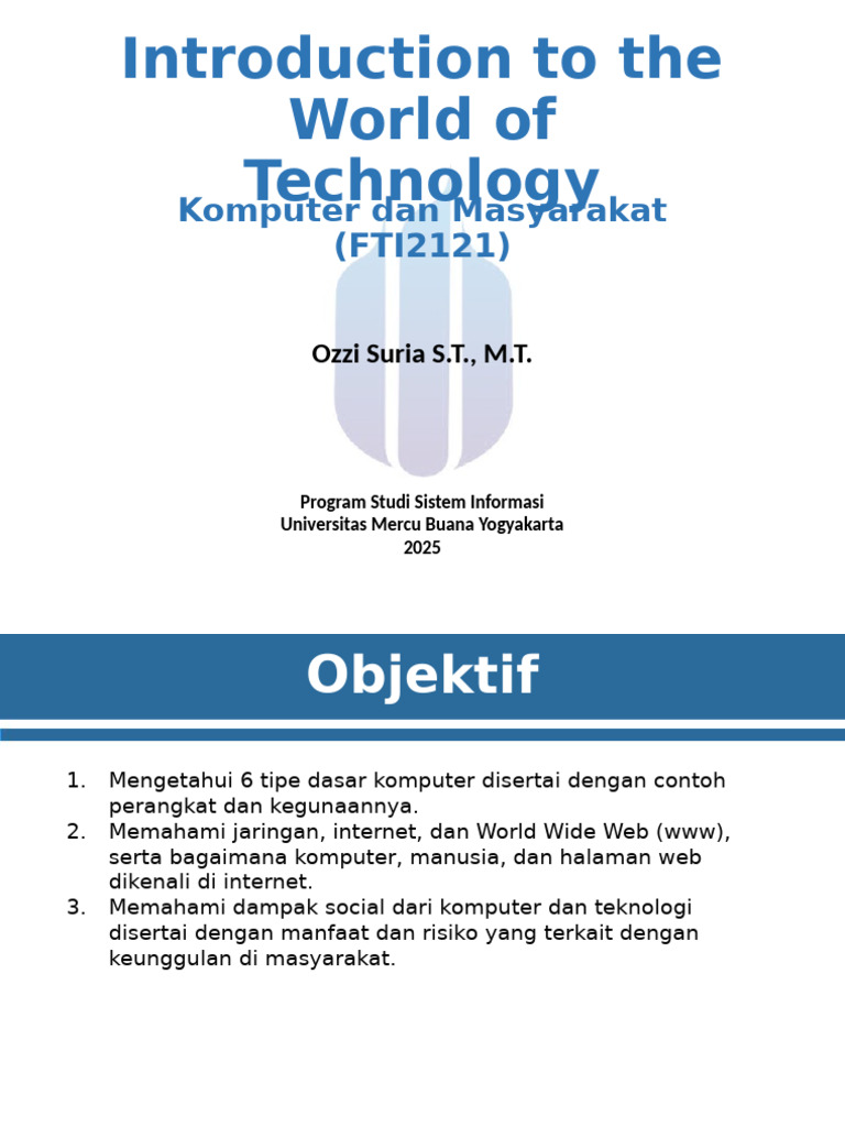 P03-Introduction To The World of Technology #2 | PDF | Personal Computers | Tablet Computer