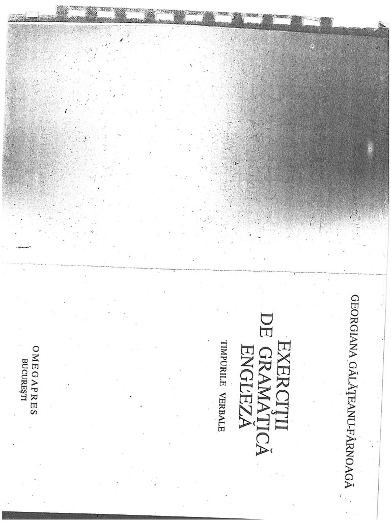 Exercitii de Gramatica Engleza | PDF