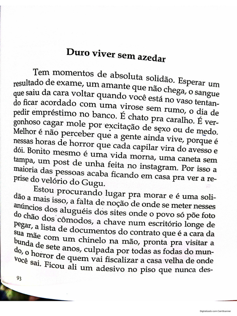 Duro Viver Sem Azedar de Marta Neves | PDF