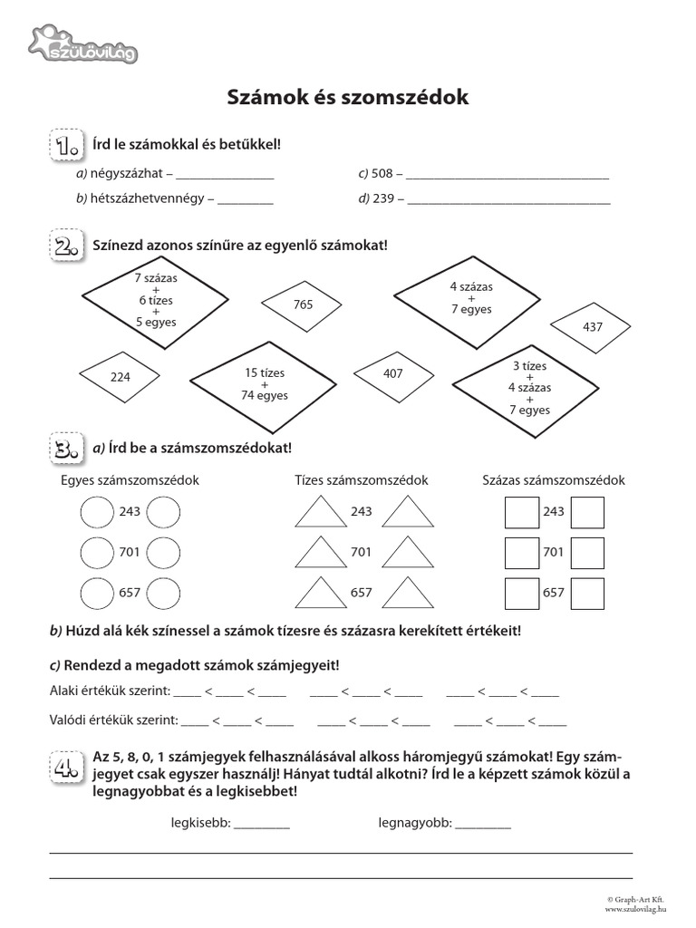 Szamszomszedok 3o Mat 1 | PDF