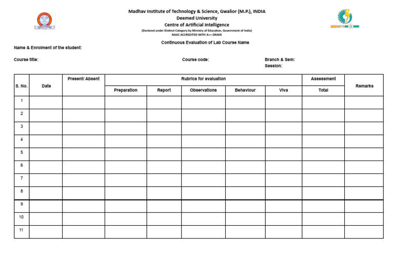 LabContinuousEvaluation final | PDF