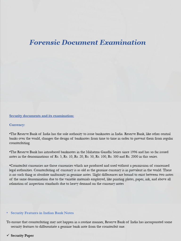Forensic Document Examination Part 2 | PDF | Printer (Computing ...