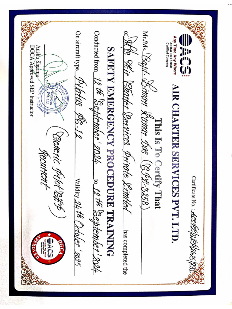 Capt Biman SEP | PDF