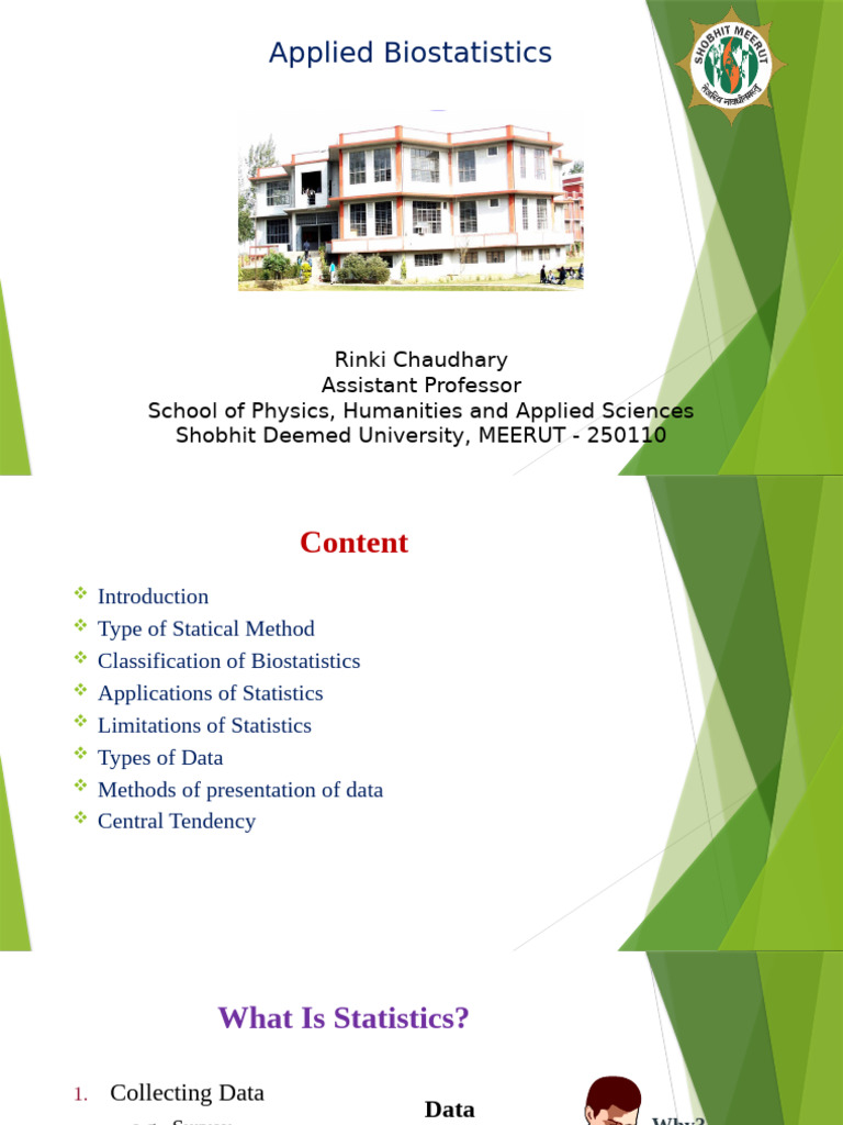 Applied Biostatistics | PDF | Statistics | Biostatistics