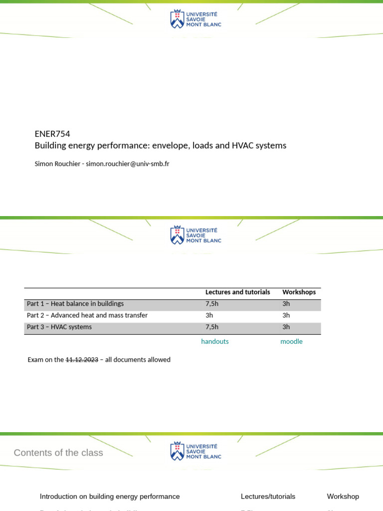 EPB 1 - Heat Balance | PDF | Efficacité énergétique | Ingénierie mécanique
