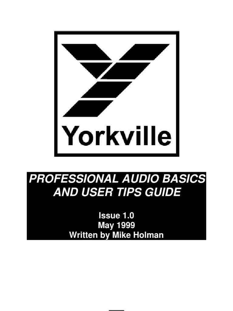 Professional Audio Setup Guide | PDF | Microphone | Loudspeaker