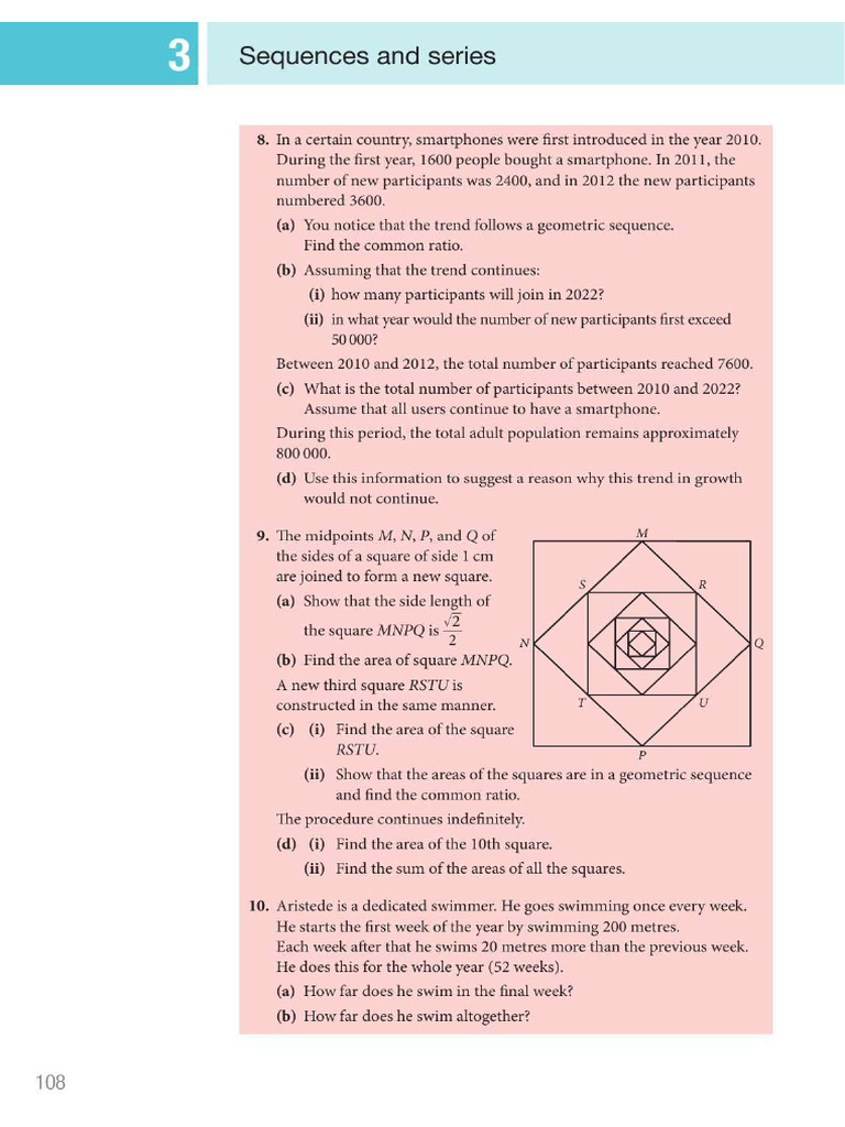 Sequences Exercises IB | PDF