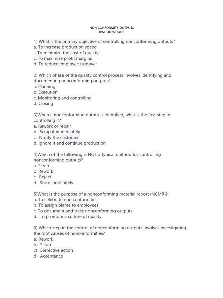 Evaluating Nonconformity Outputs | PDF | Business