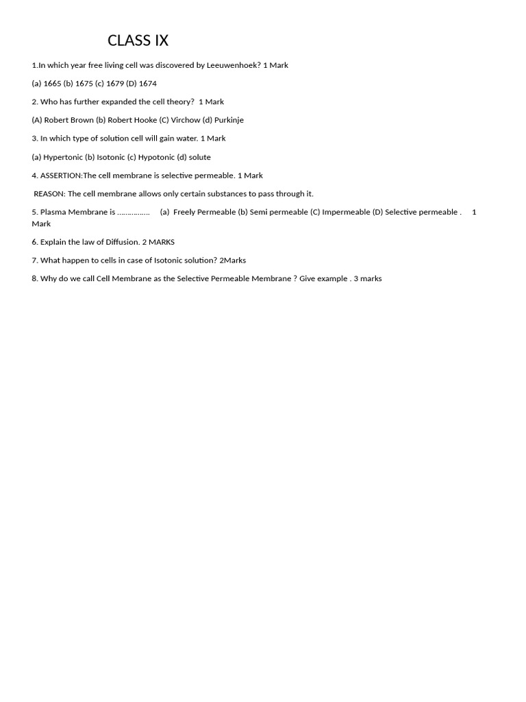 Class Ix | PDF
