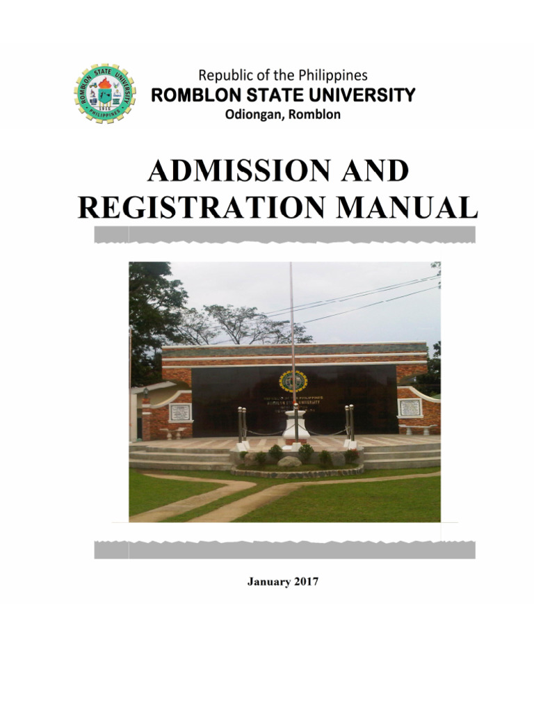 ADMISSION-AND-REGISTRATION-MANUAL-REVISED | PDF | University And ...