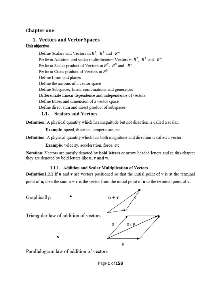 Applied One CH1-6 | PDF | Vector Space | Mathematics