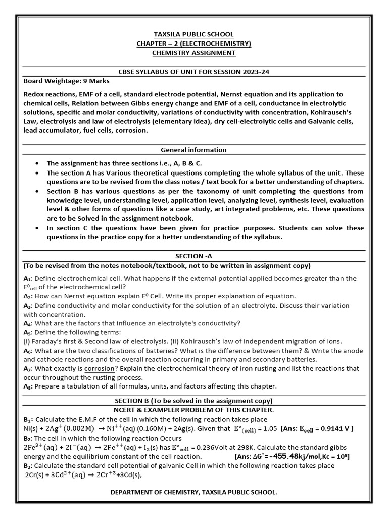 EVS Worksheet-1 - 250511 - 131419 | PDF | Electrochemistry | Applied And Interdisciplinary Physics