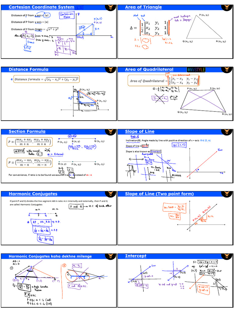 Straight Line by Kalia Sir | PDF | Triangle | Line (Geometry)
