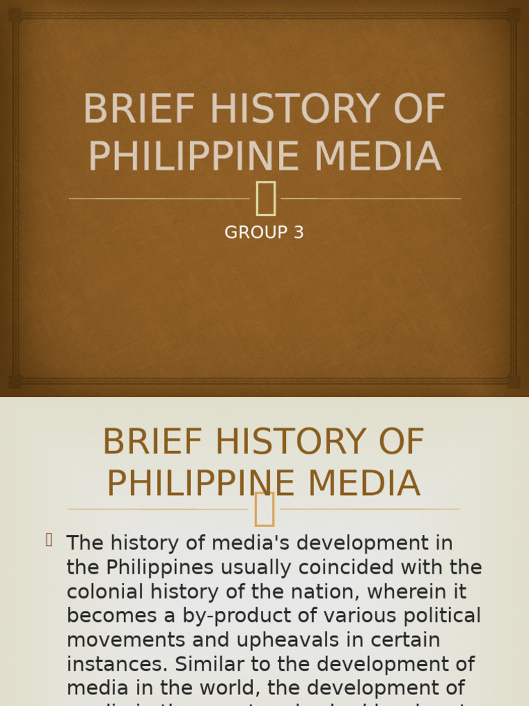 History of Philippine Media Development | PDF | Philippines