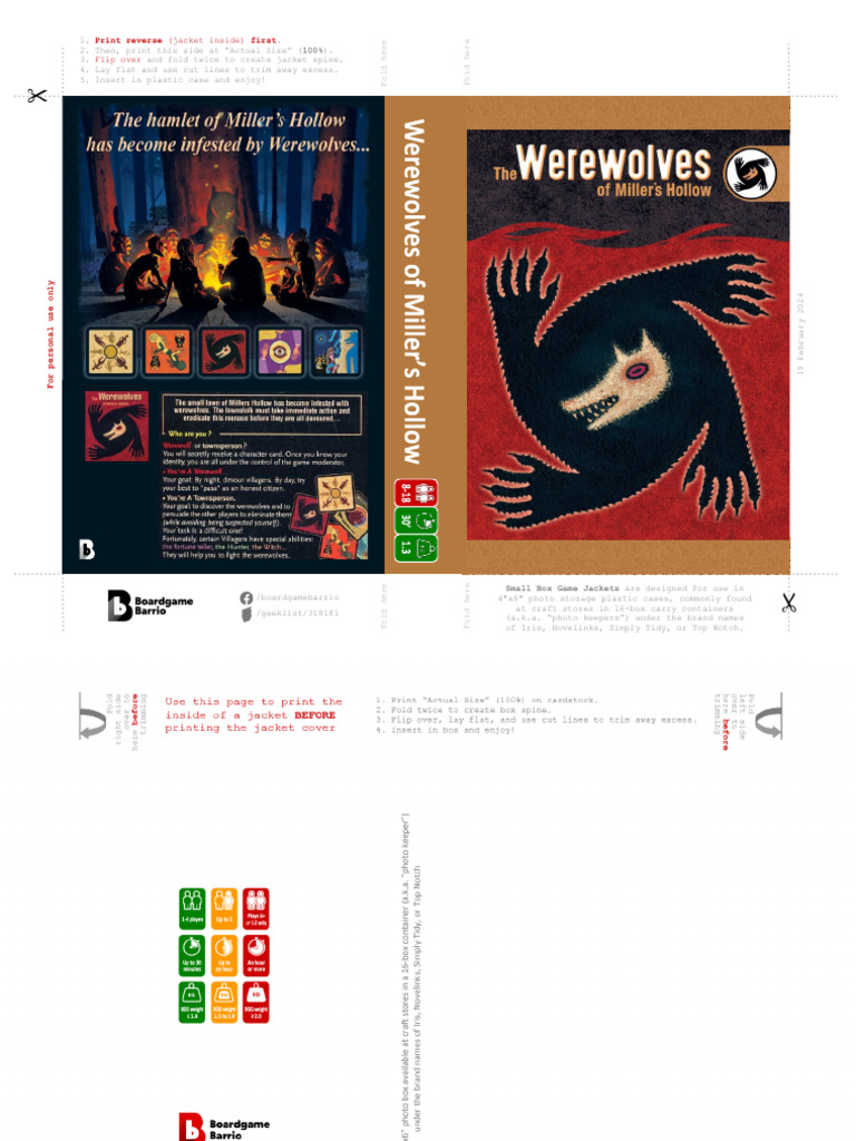 SBG Jacket - Werewolves of Millers Hollow | PDF