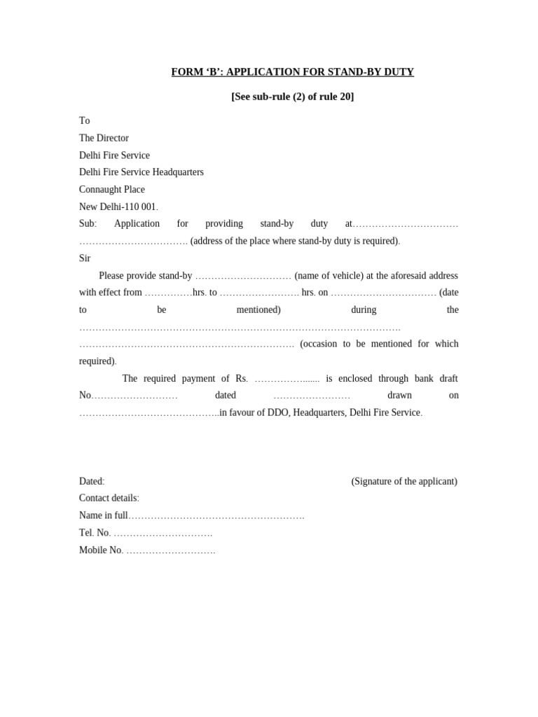 form_b_application_for_stand-by_duty | PDF