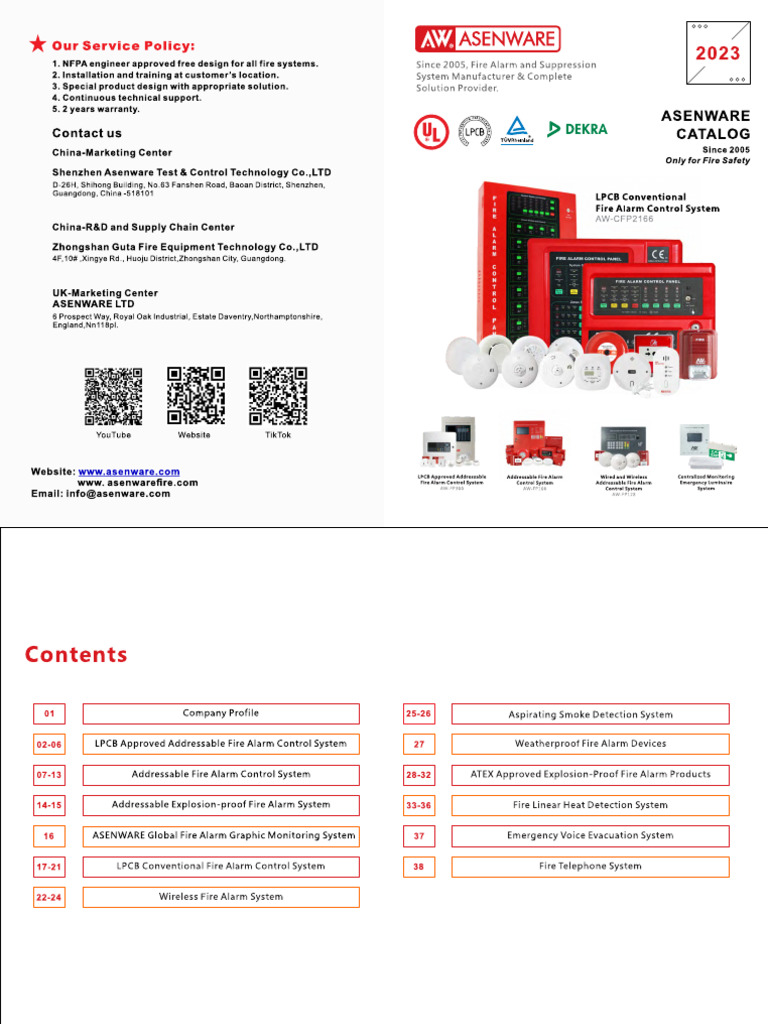 2023-12 Asenware Fire Alarm System & Fire Suppression and Fighting ...