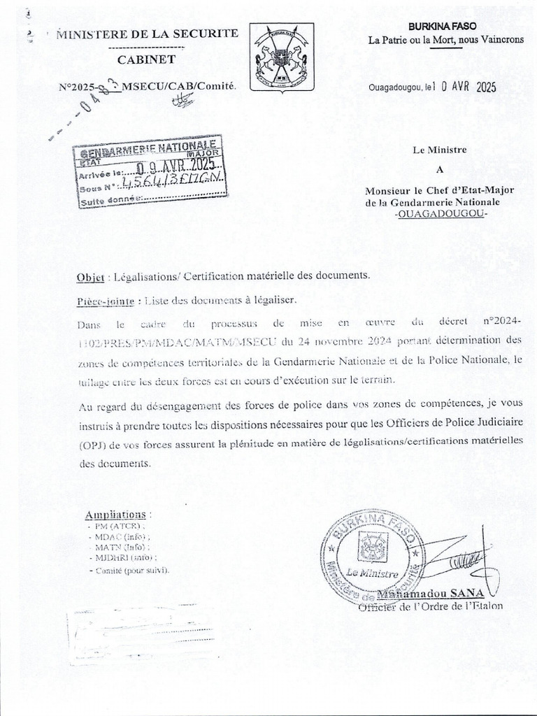 Legalisation Opj Grie Nle - 0001 | PDF