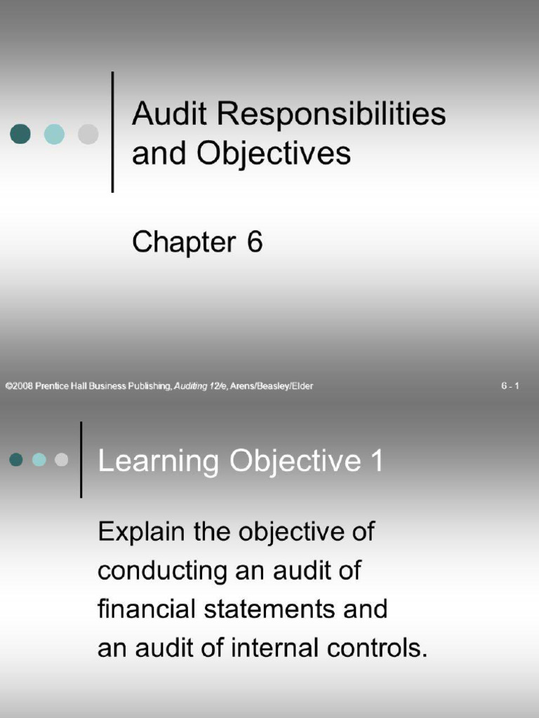 Audit Responsibilities and Objectives | PDF