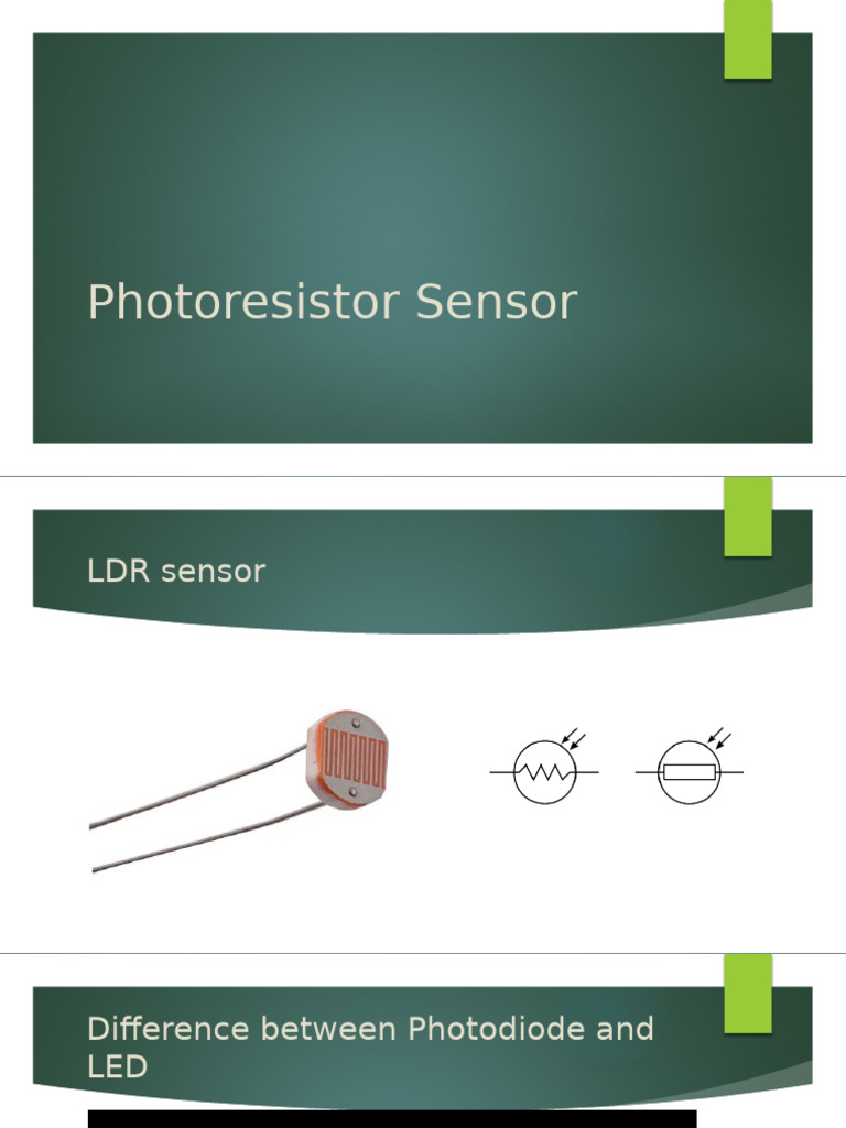 Photoresistor Sensor | PDF