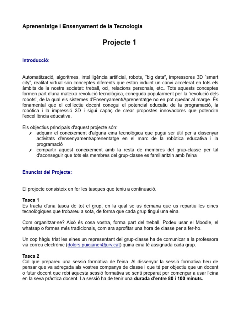 Projecte1 AET 19 20 | PDF