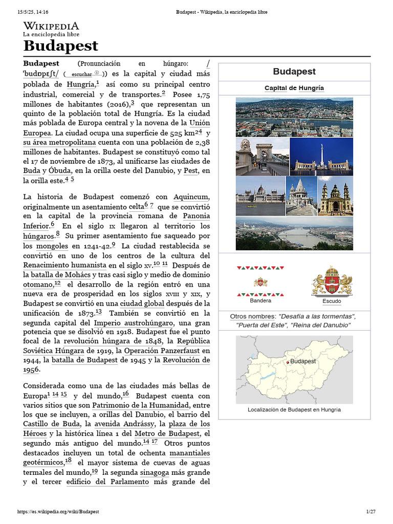 Budapest | PDF | Budapest | Hungría