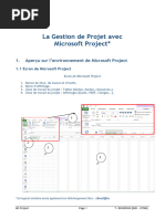 Cours MSPROJECT | PDF | Planification | Microsoft