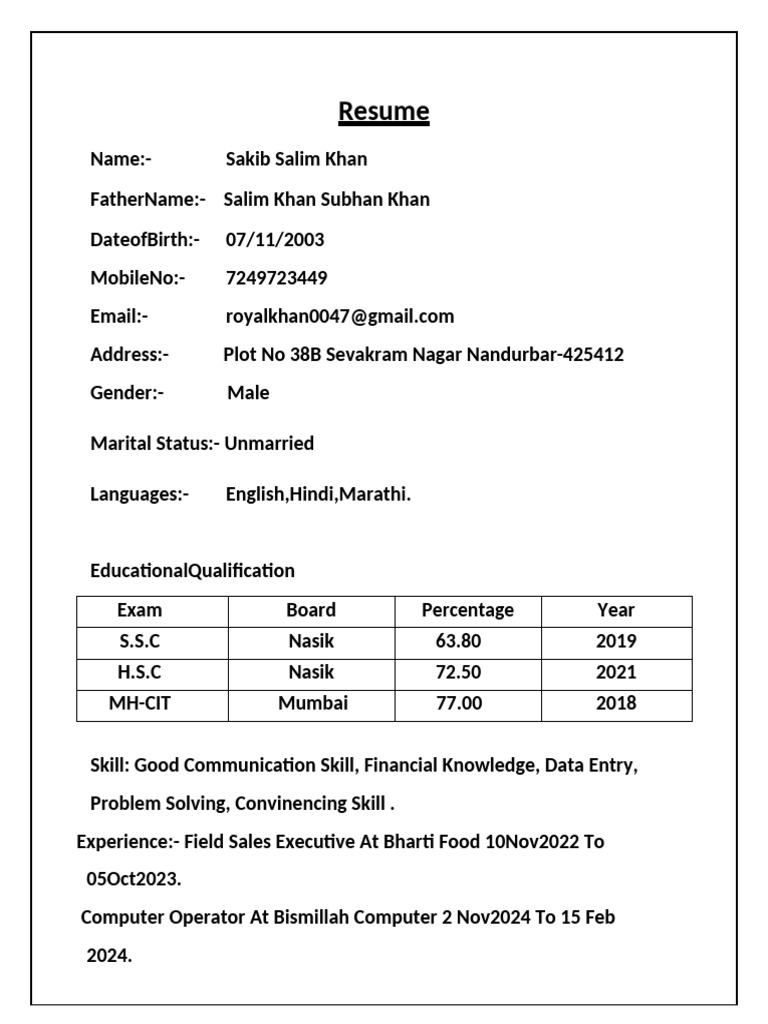 Sakib Resume | PDF
