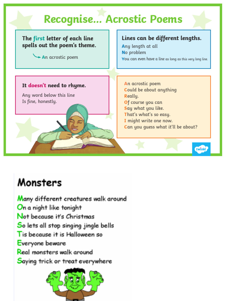 Acrostic poem collection-TERM 2 | PDF