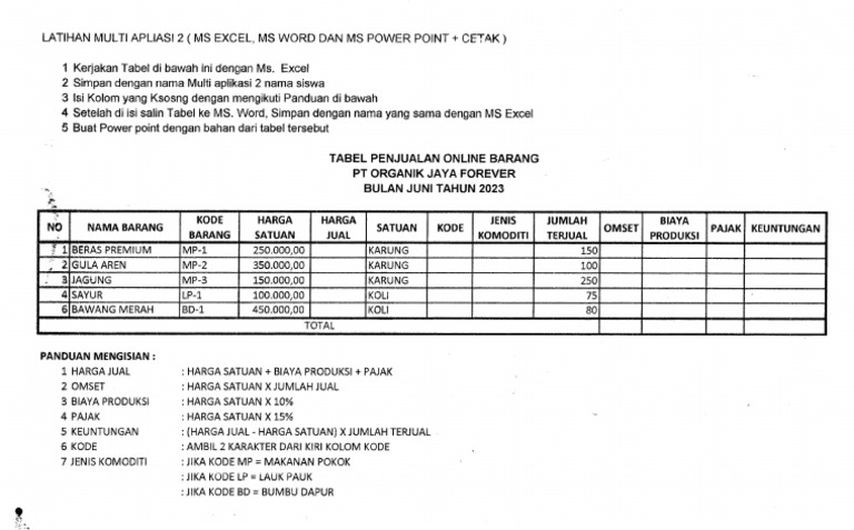 Lat 17 April DKV Excel 3 | PDF