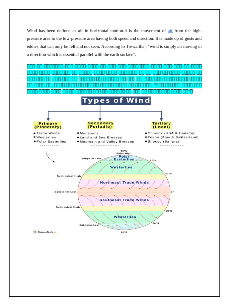 Planetary Winds and Pressure Belts | PDF