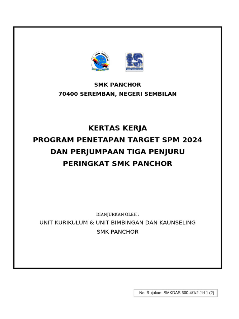Kertas Perjumpaan 3 Penjuru t1,2,3 2024 | PDF