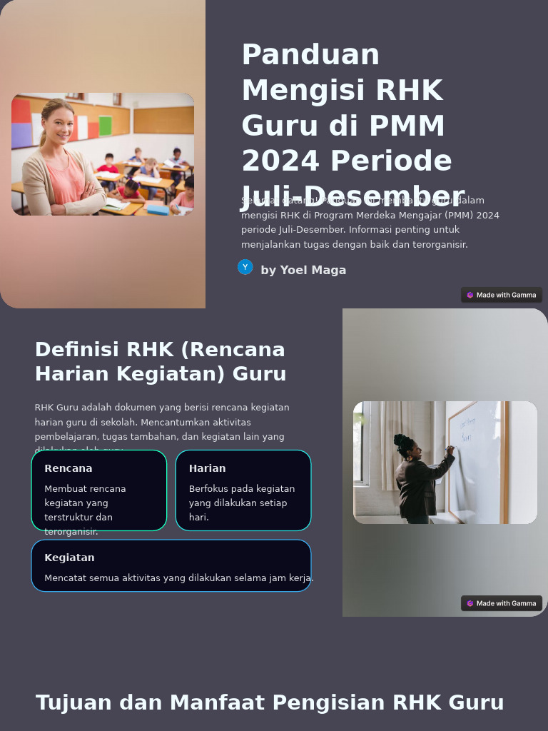 Panduan-Mengisi-RHK-Guru-di-PMM-2024-Periode-Juli-Desember | PDF