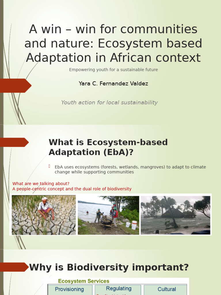 Ecosystem-Based Adaptation in Africa | PDF | Wetland | Agriculture