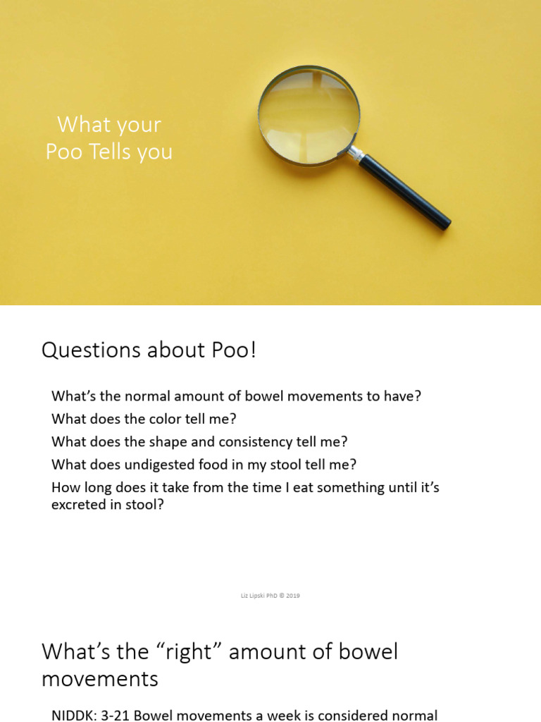 What Your Poo Tells You Slides | PDF