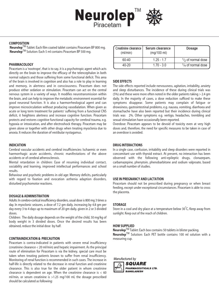Pdoc Neurolep DS | PDF | Dose (Biochemistry) | Chemistry