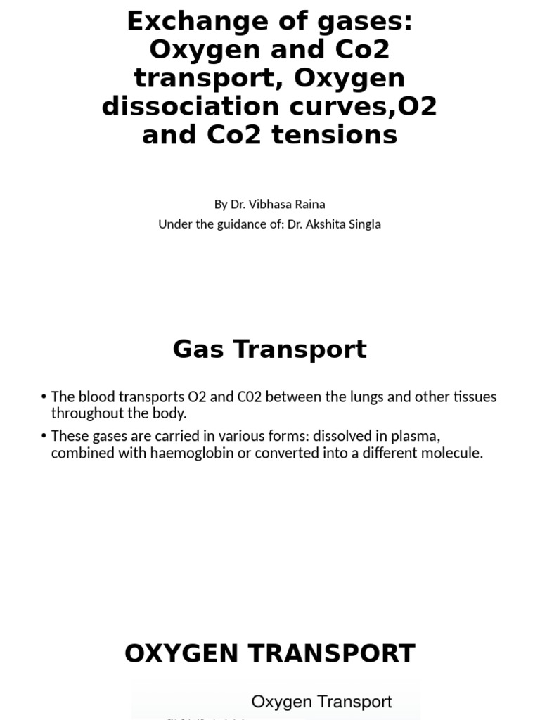 Gas Exchange: Oxygen and CO2 Transport | PDF | Hemoglobin | Blood