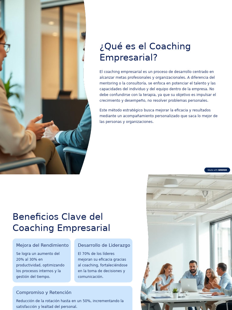 Coaching Empresarial: Claves y Beneficios | PDF | Liderazgo | Business