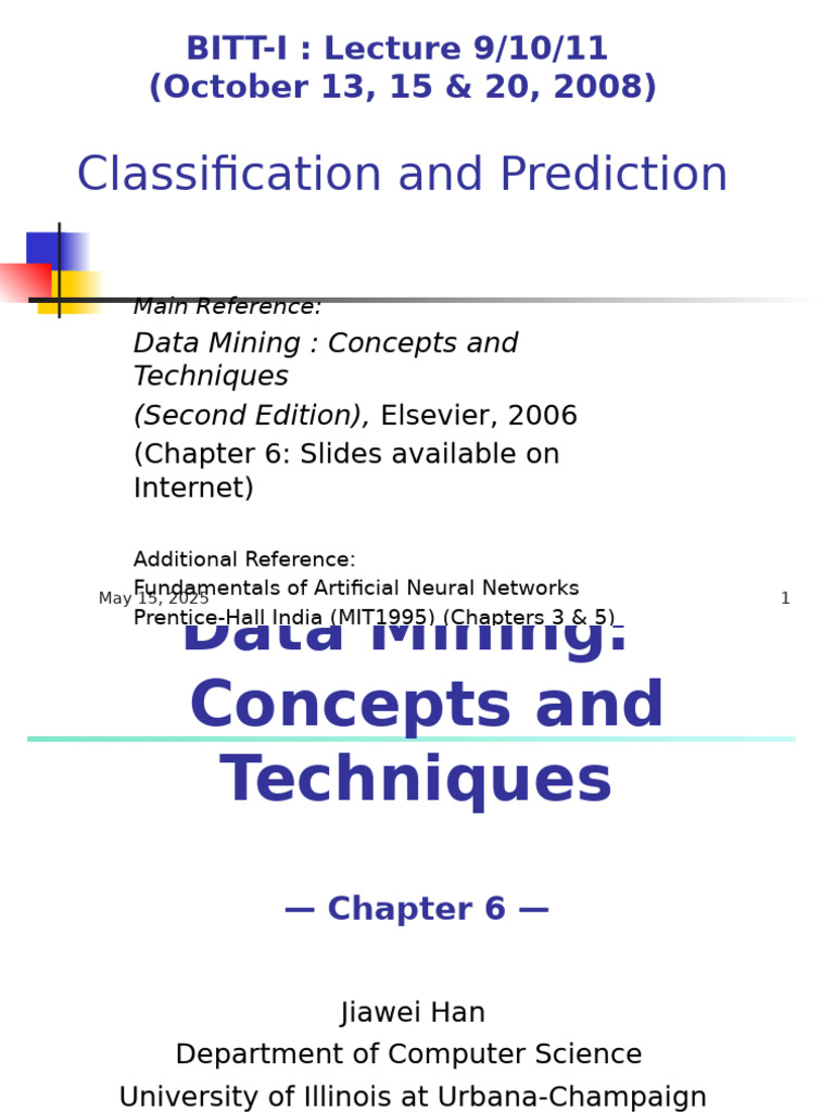 Classification and Prediction | PDF | Statistical Classification | Support Vector Machine